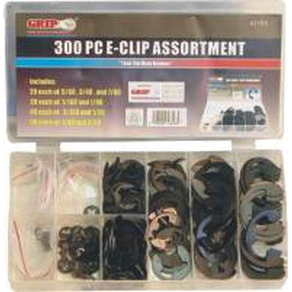 Grip 43165 300 Piece SAE Steel E-Clip Assortment Set | Nav Imports ...